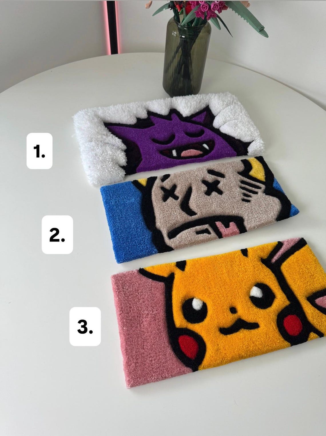 Cartoon Character Keyboard Rugs – Fluffy Gamer Desk Mat - Etsy