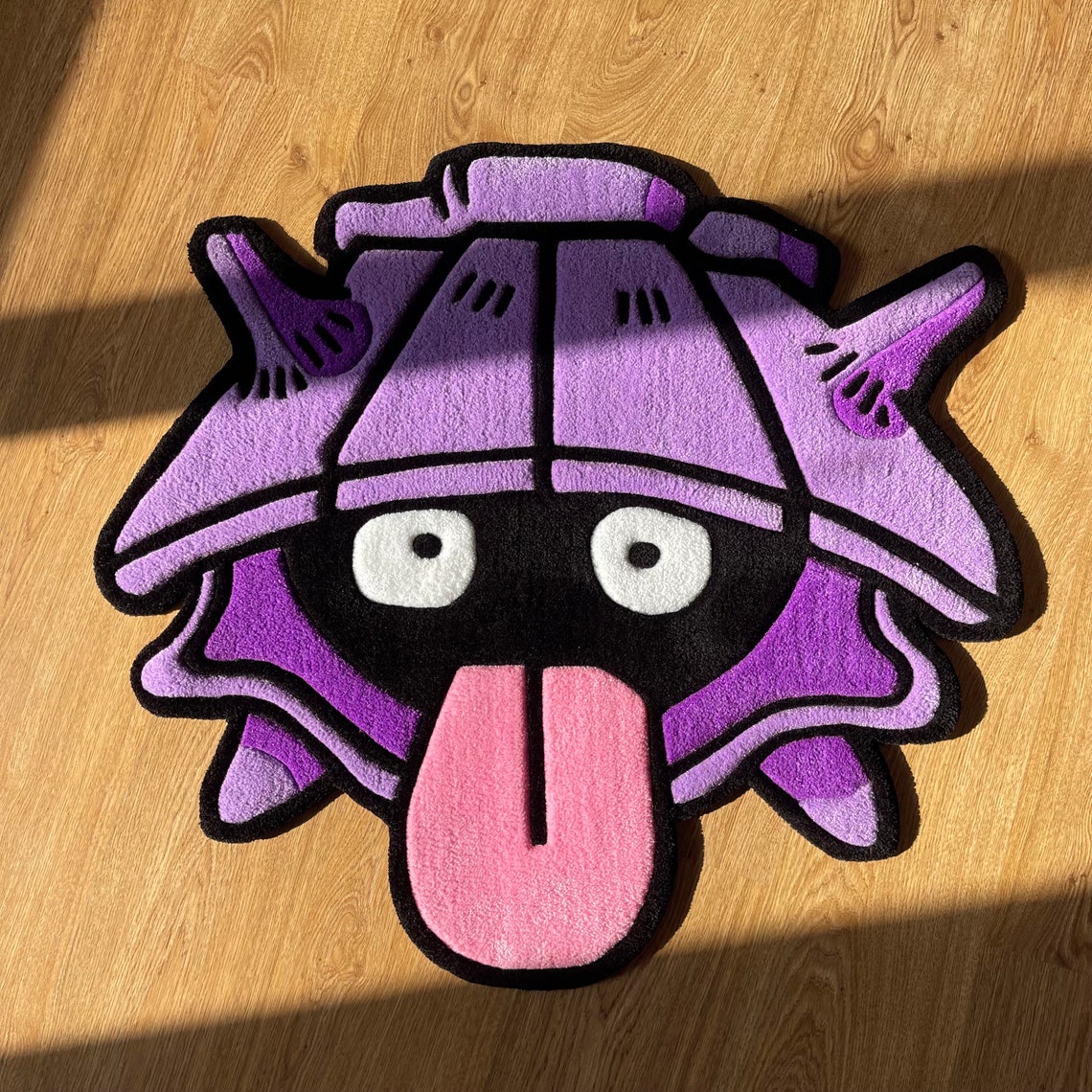 Shellder Tufted Rug, Handmade Custom Rug, Cartoon Character Carpet - Etsy