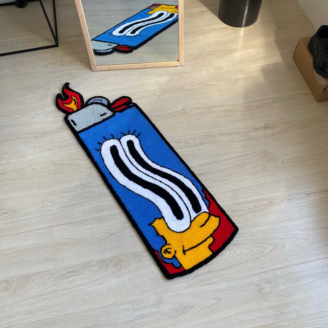Trippy Marge Lighter Tufted Rug Cartoon Lovers Gift and Funny Home ...
