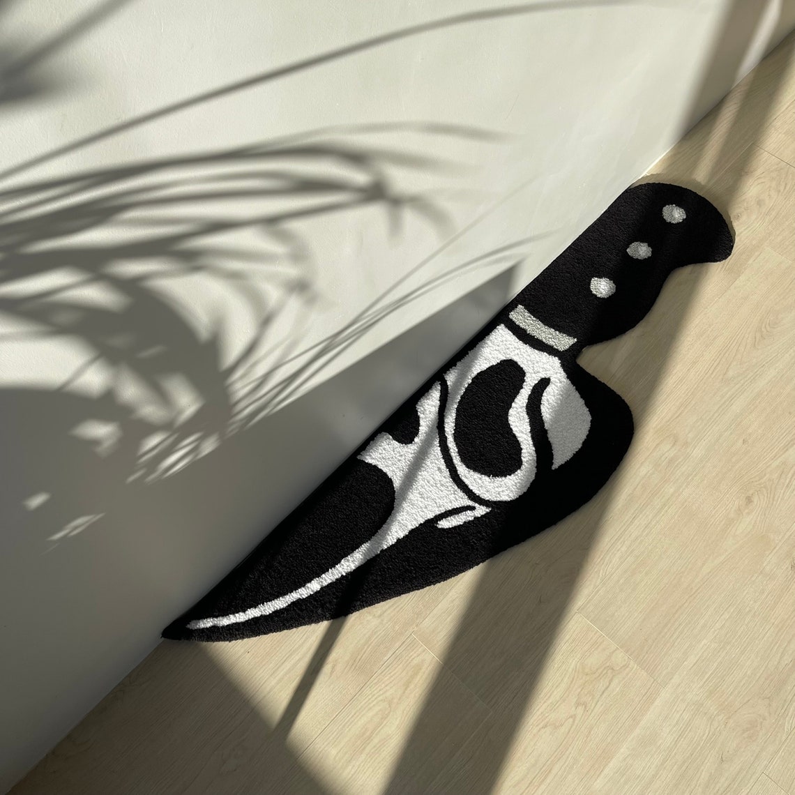 Already Made Rug, READY TO SHIP Halloween Home Decor, Scream Knife ...