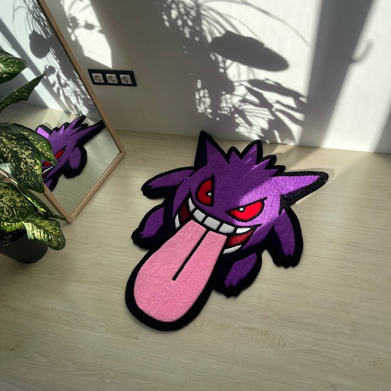 Handmade Purple Tufted Cartoon Rug: Gift for Fans (36”) - Etsy