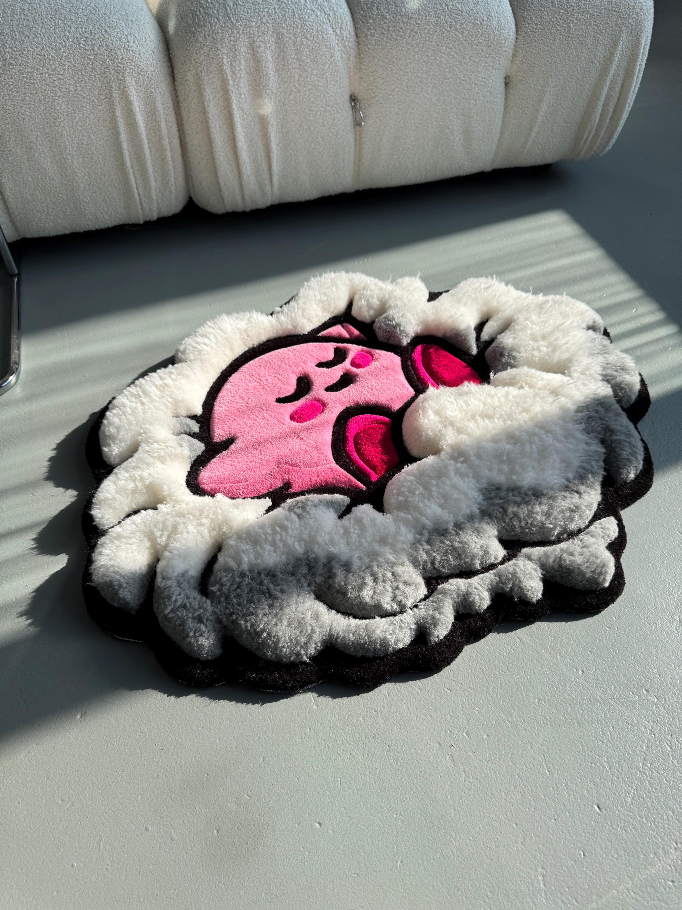 3D Tufted Cartoon Rug: Fluffy Clouds Carpet, Handmade Room Decor - Etsy