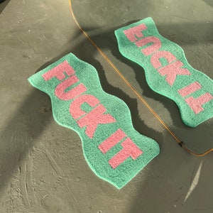 Custom Funny Text Rug, Personalized Tufted Rug With Phrase, Funky Swear ...