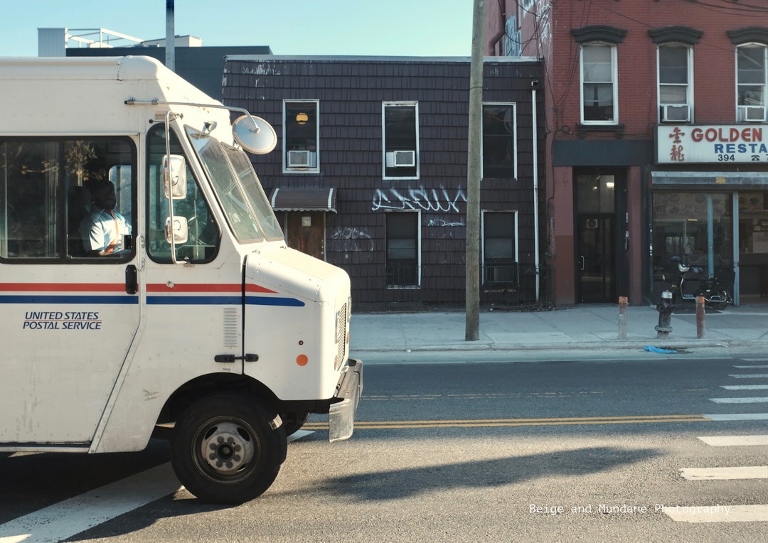 POSTAL SERVICE VAN | Original Americana Print | Brooklyn New York ...