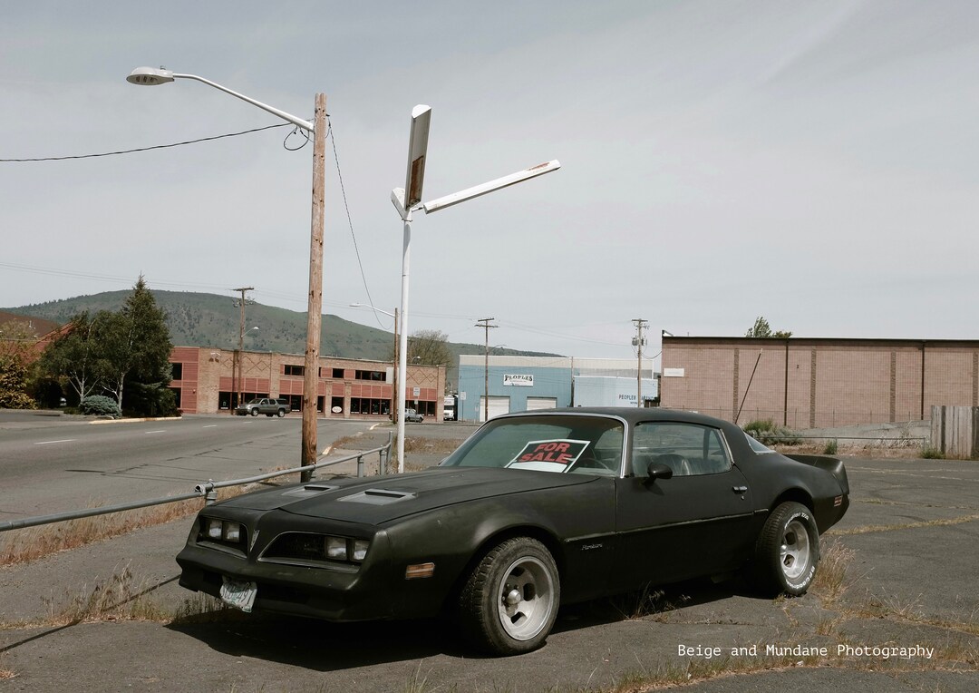 TRANS AM PRINT Original Americana Photo Street Photography - Etsy