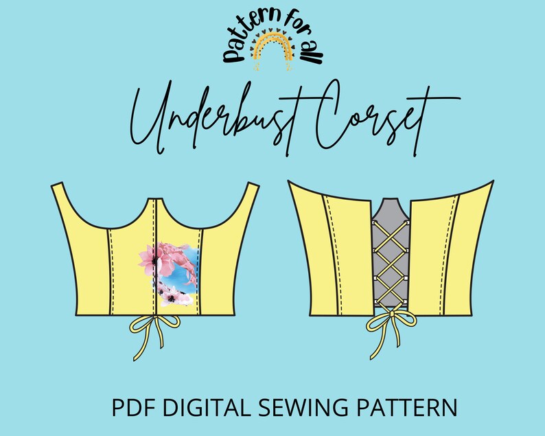 Corset Patterncorset Belt With Boning Pattern Sewing - Etsy