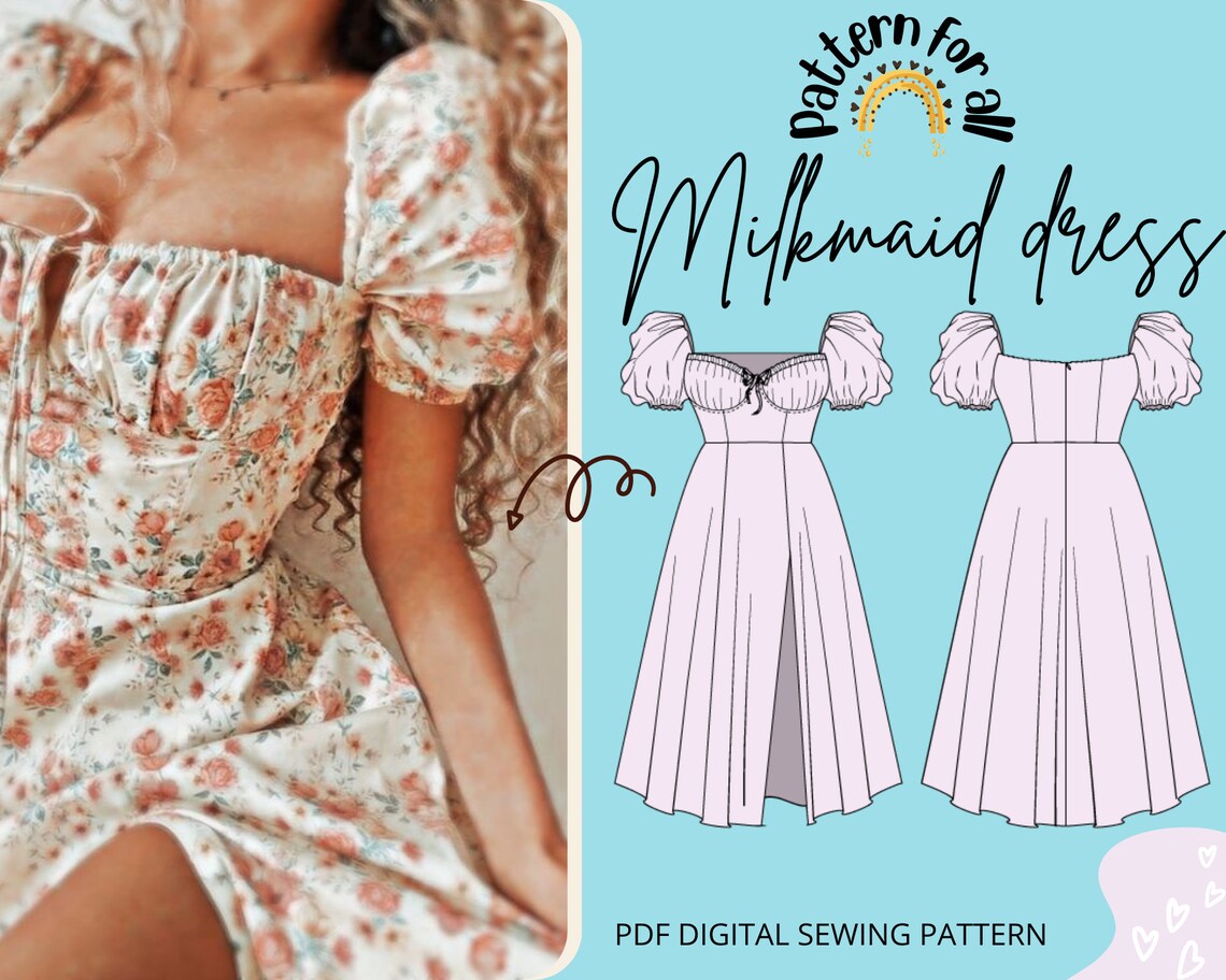 Sewing Patterns for Women PDF Digital Sewing Pattern dress - Etsy