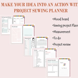 Digital Sewing Planner |digital Sewing Journal| Sewing Planner ...