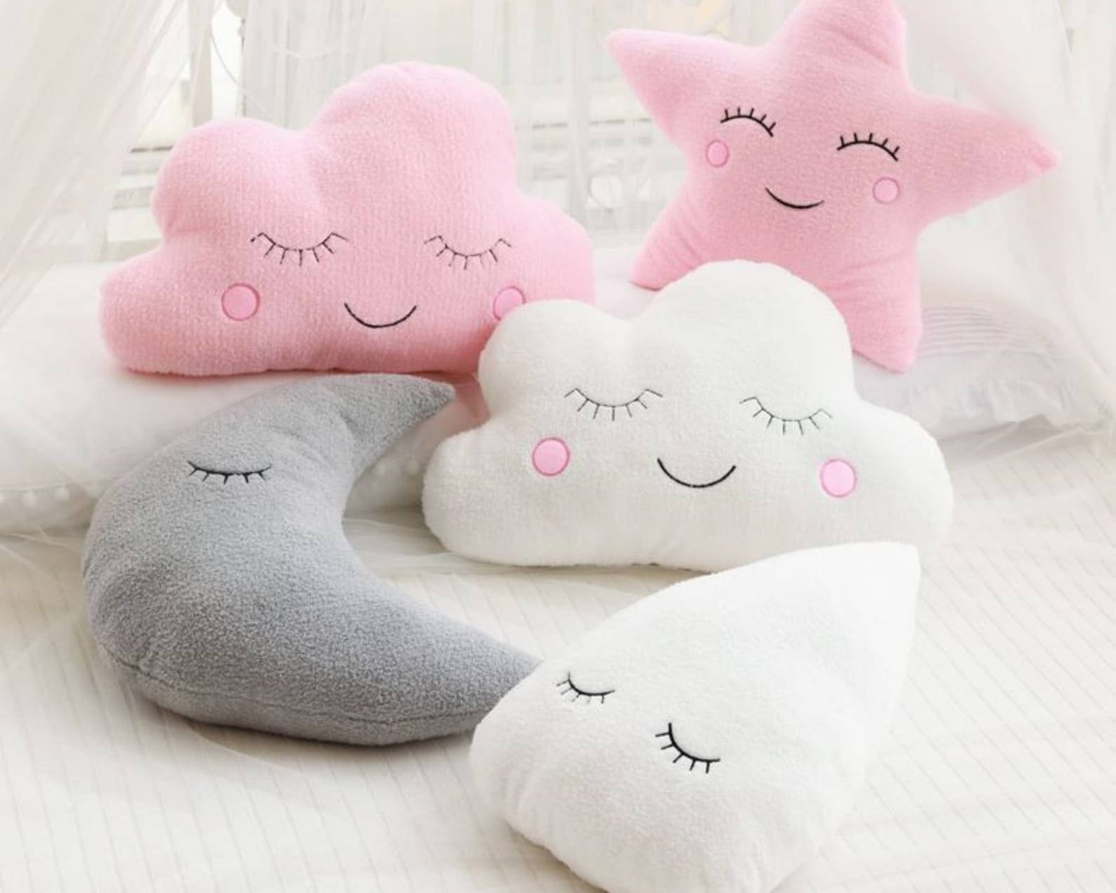 Set of Cloud Moon Star Raindrop Pillow Sewing Pattern|pdf Digital ...