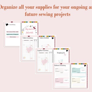 Digital Sewing Planner |digital Sewing Journal| Sewing Planner ...