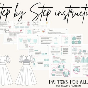 Midi Backless Dress Pattern Updated|women Sewing Pattern|midi Dress ...