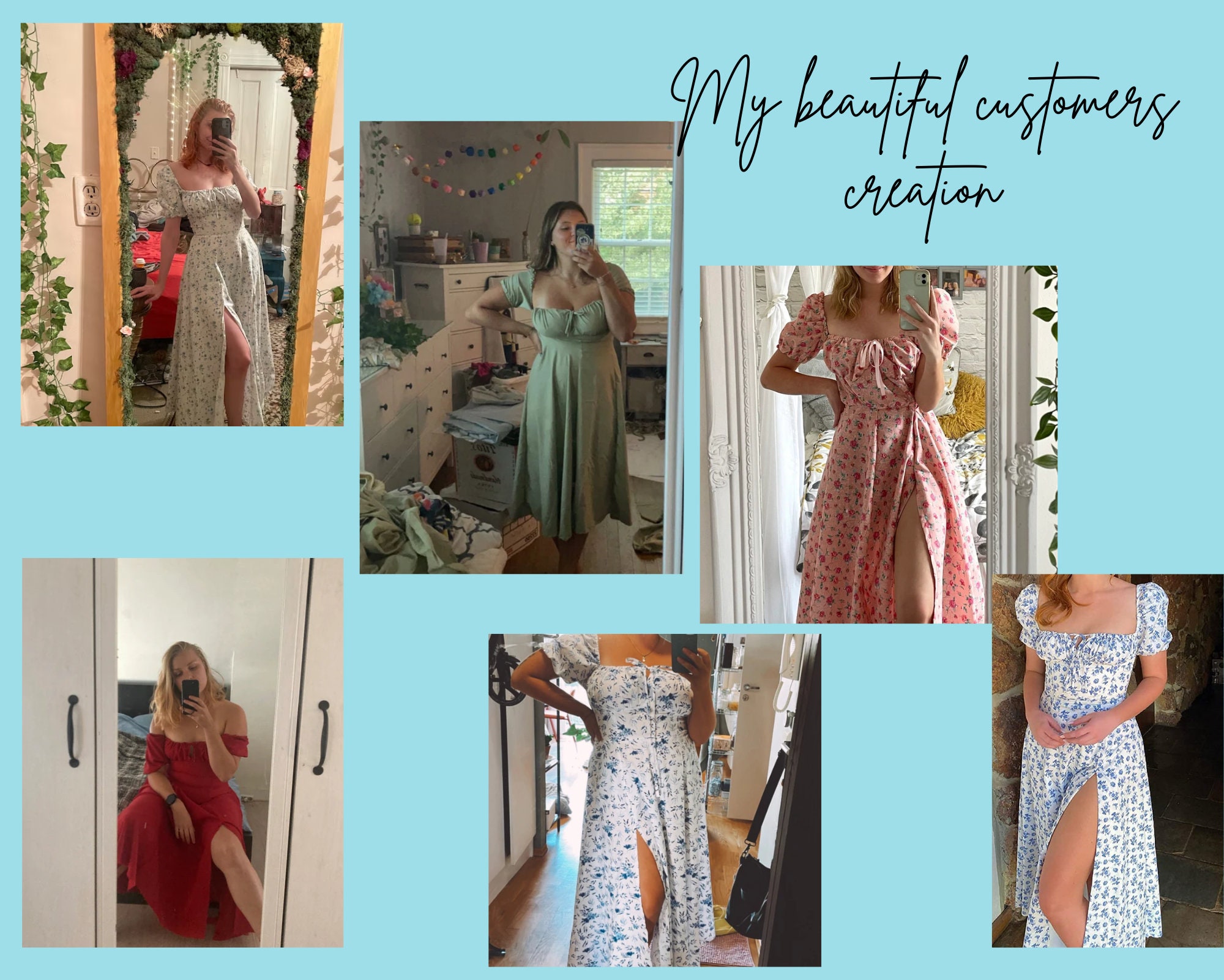 Milkmaid Dress Sewing Pattern PDF Digital Sewing Patternxxs - Etsy ...