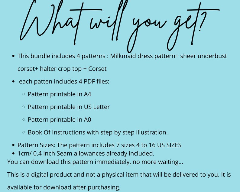 Sewing Patterns for Women PDF Digital Sewing Pattern dress - Etsy