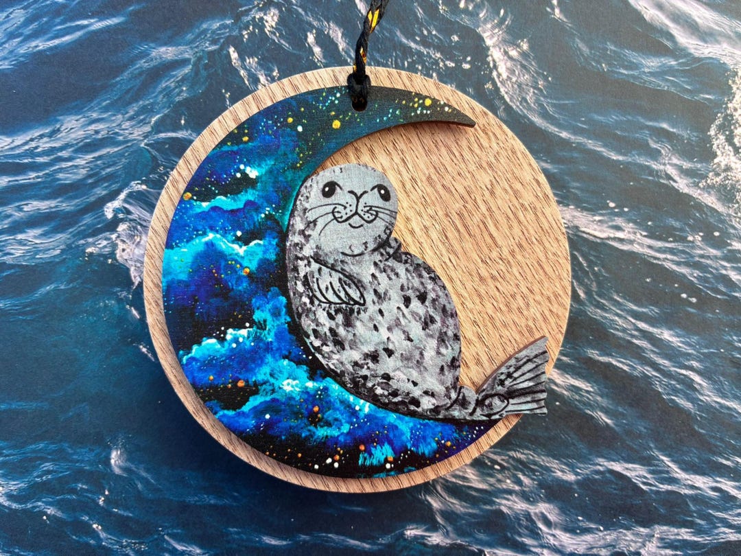 Seal Decoration: Celestial Wall Art, Hanging Seal Wall Art, Seal ...