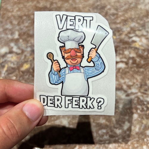 Vert Der Ferk Meme Sticker Decal Vinyl Sticker Vinyl Decal - Etsy