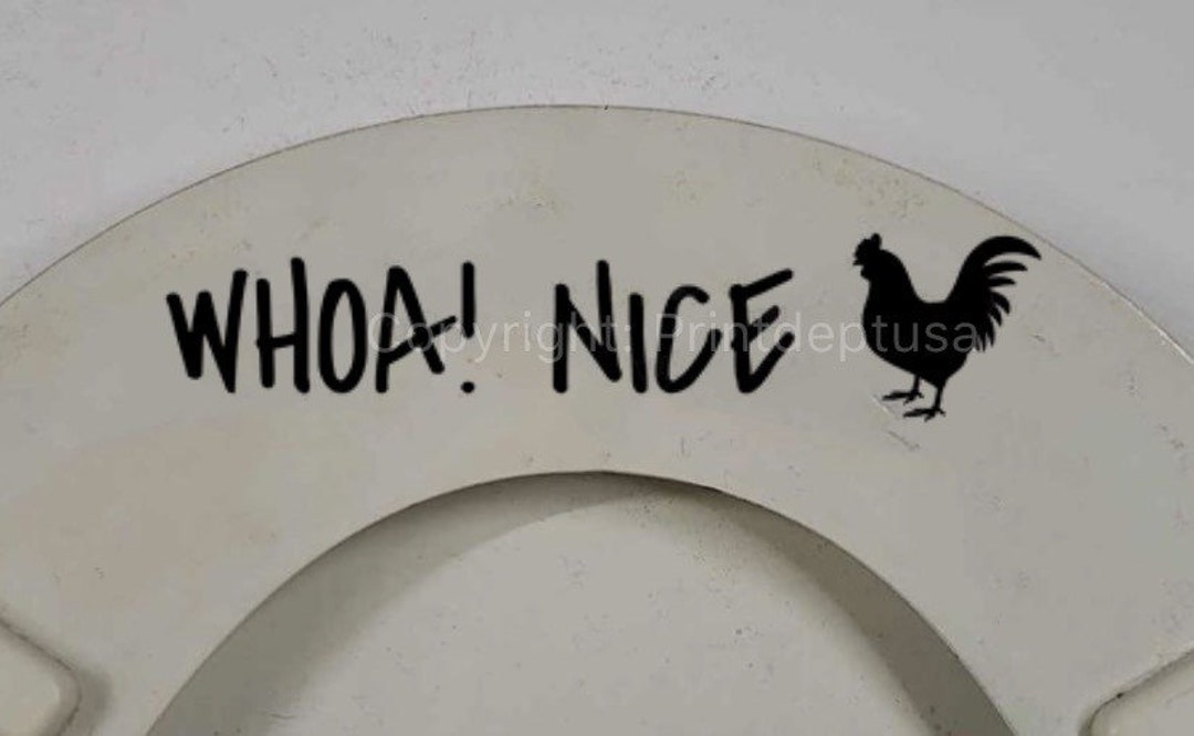 Whoa Nice Cock Sticker, Vinyl Decal Sticker for Laptops, Cars ...
