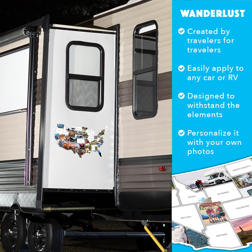 Rv Sticker Map Use SUS Fotos Sticker Map of States Visited - Etsy España