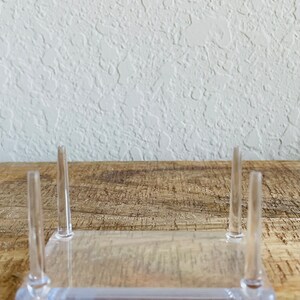 Clear Lucite Acrylic Display Stand 3.5x2.5x1.5 for Mounting Seashells ...