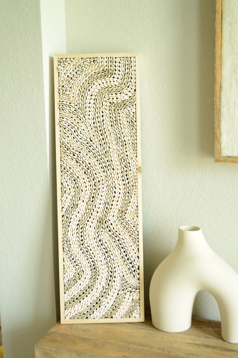 Dimensional Cowrie Seashell Minimalist Wall Art Abstract - Etsy