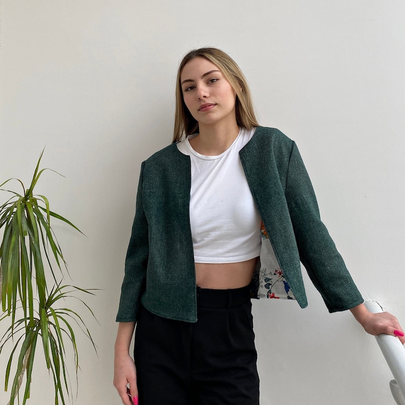 Wool Cropped Jacket - Etsy