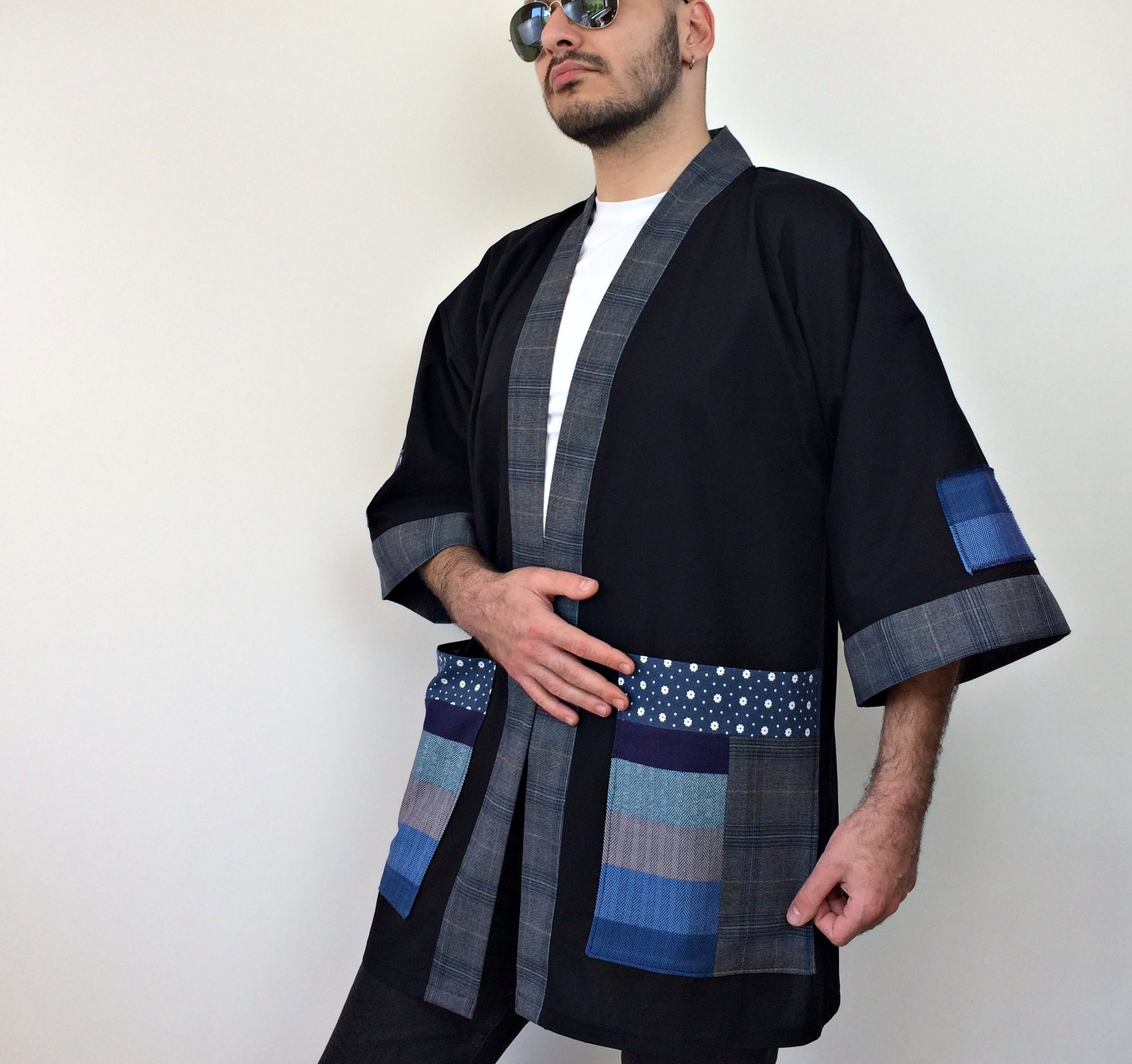 Men's Modern Noragi Jacket Streetwear Haori Male | Etsy