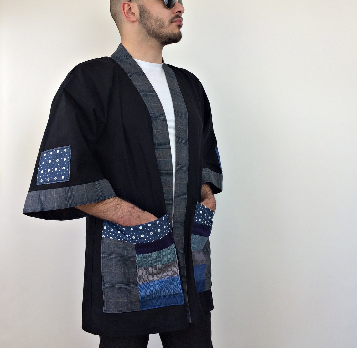 Men's Modern Noragi Jacket Streetwear Haori Male | Etsy