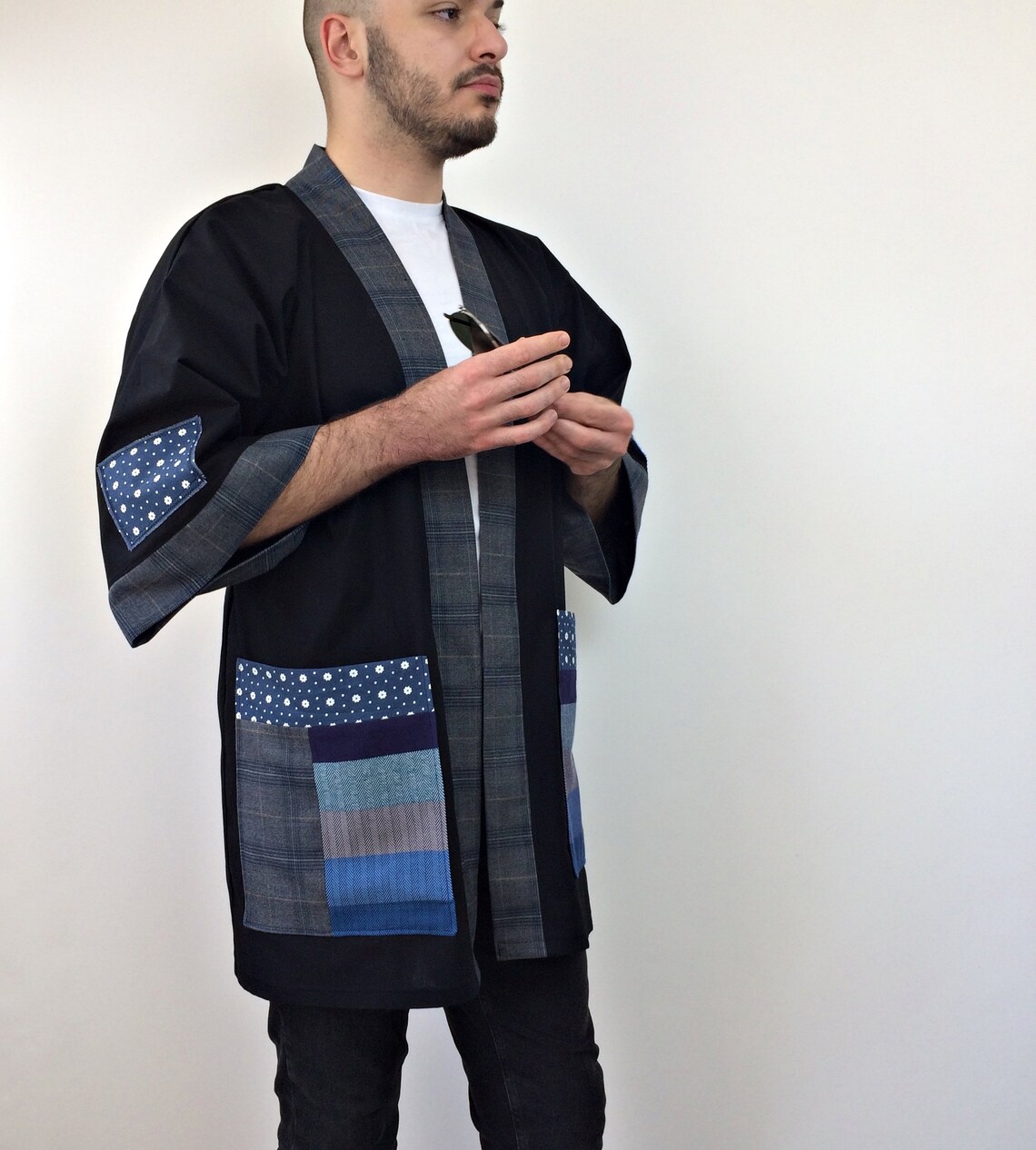 Men's Modern Noragi Jacket Streetwear Haori Male | Etsy