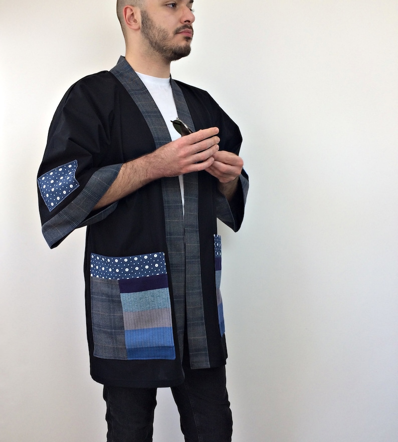 Men's Modern Noragi Jacket Streetwear Haori Male | Etsy
