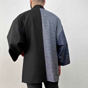 Men Japanese Style Fall Patchwork Jacket Streetwear Haori - Etsy