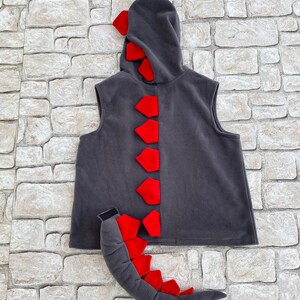 Dinosaur Tail Costume, Tail-wearing Dinosaur Vest, Halloween Dino ...