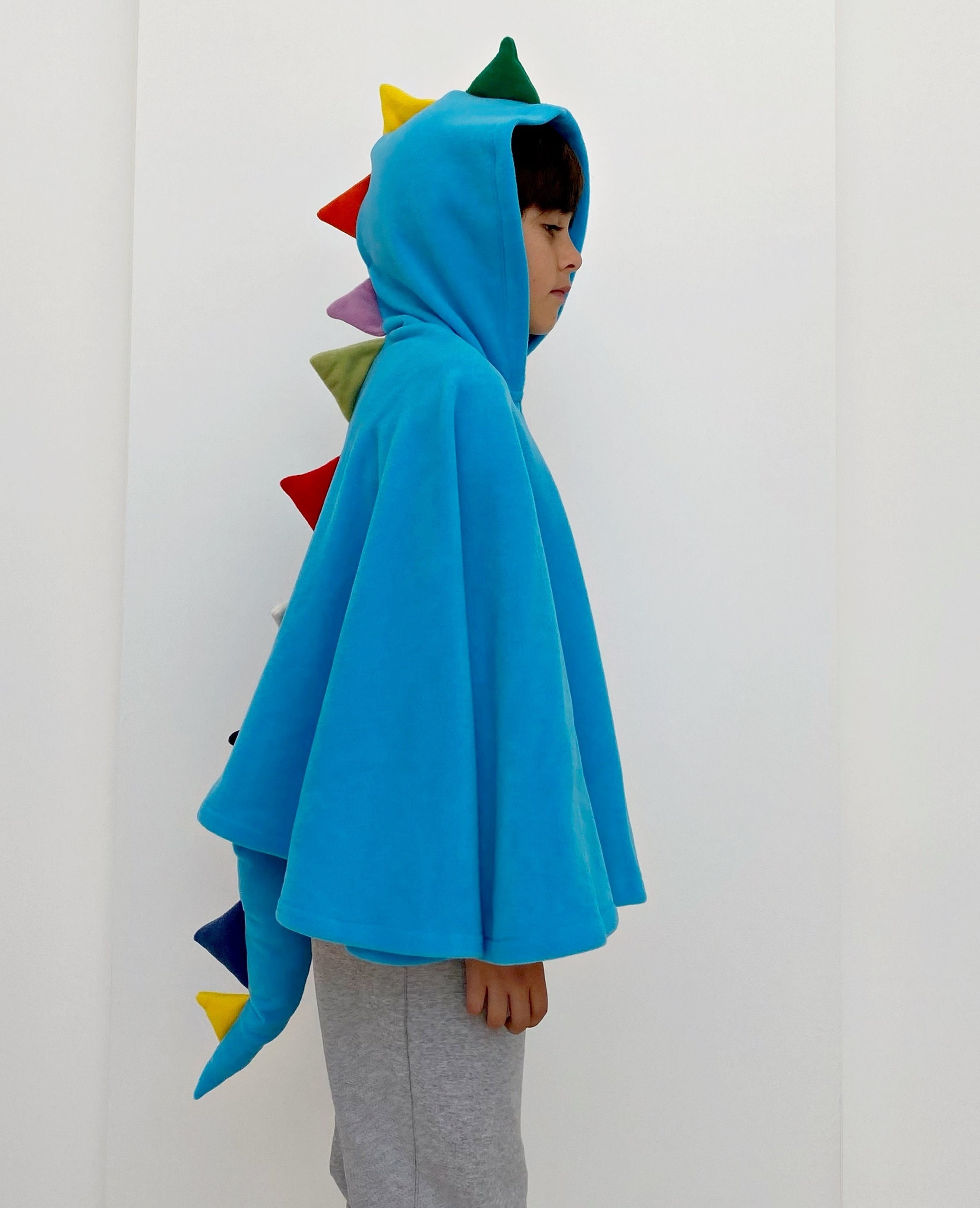 Rainbow Dinosaur Cape Halloween Costume for Kids Girl and - Etsy