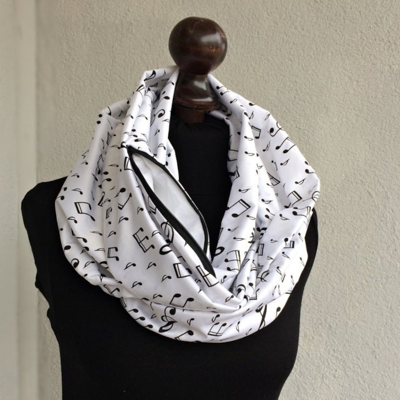 Musical Note Scarf - Etsy