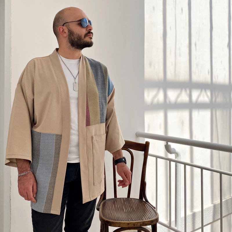 Japanese House Coat Men - Etsy