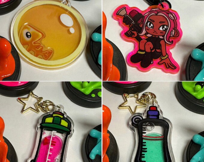 Splatoon Acrylic Keychains - Etsy