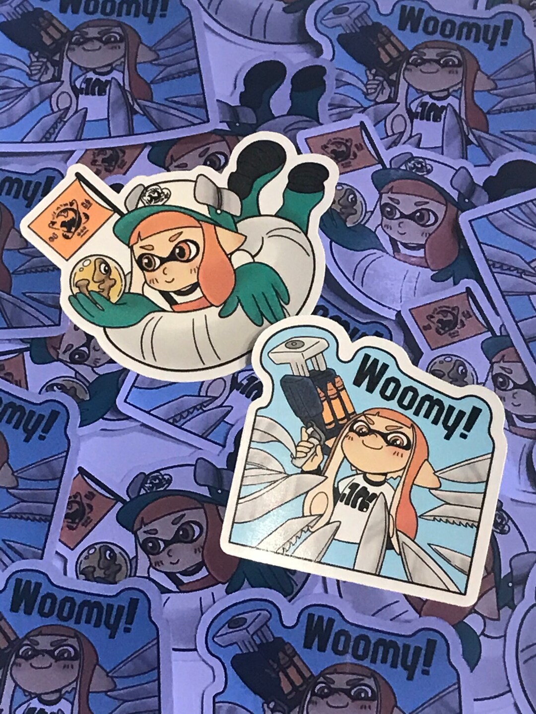 Splatoon Inkling Girl Stickers Salmon Run Woomy - Etsy