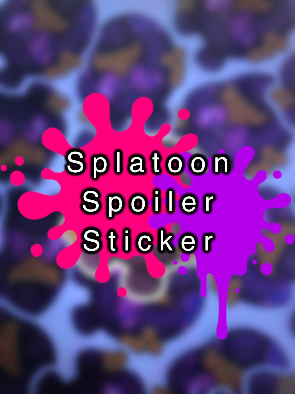 Splatoon 3 Spoiler Sticker Mr. Grizz - Etsy