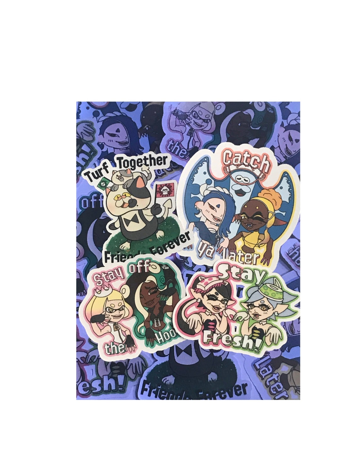Splatoon Idol Stickers Callie, Marie, Pearl, Marina, Shiver, Frye, Big ...