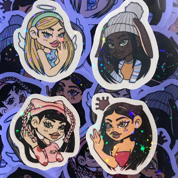 Bratz Doll Stickers - Etsy