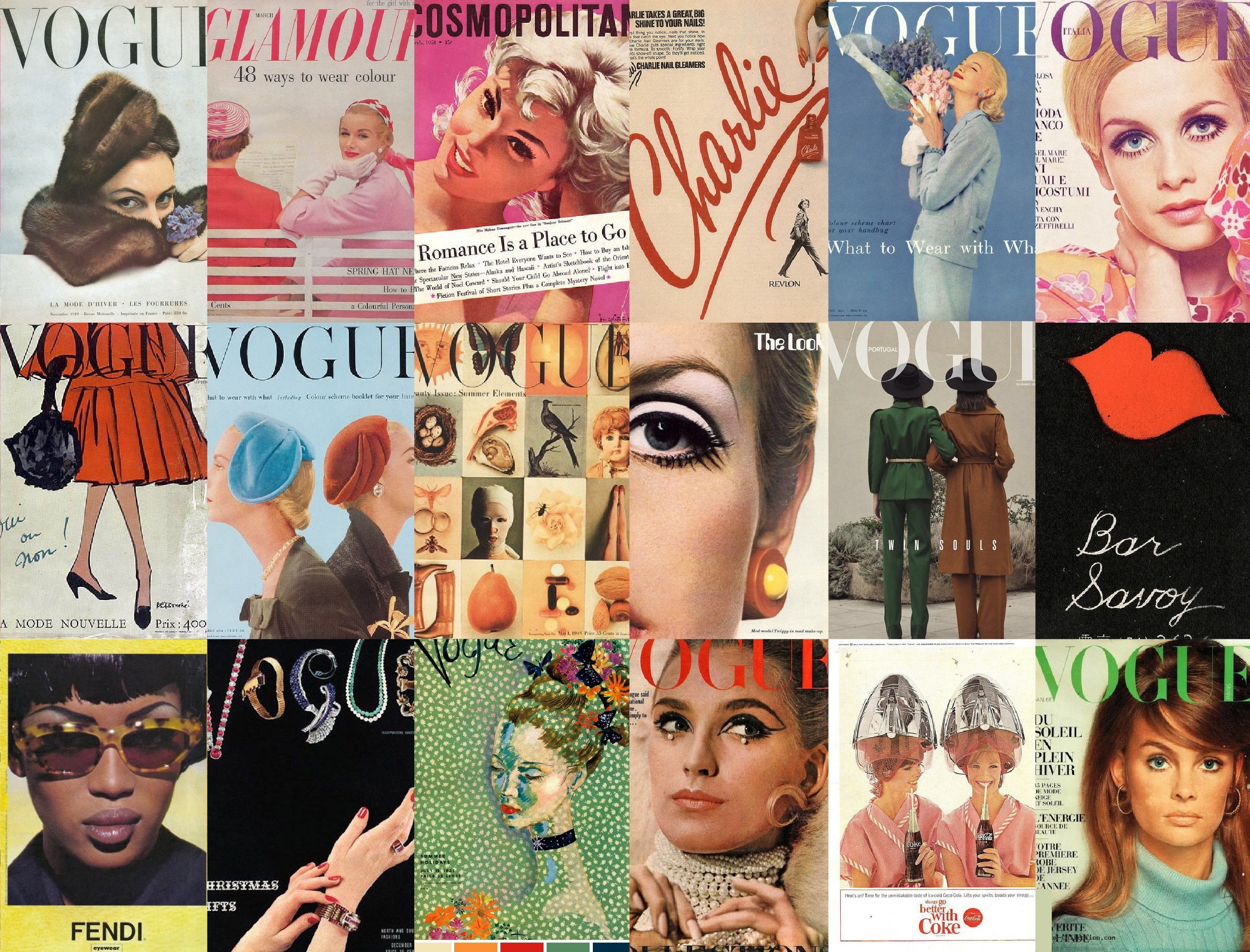 Retro Magazine Aesthetic Wall Collage Kit Vintage Magazine | Etsy