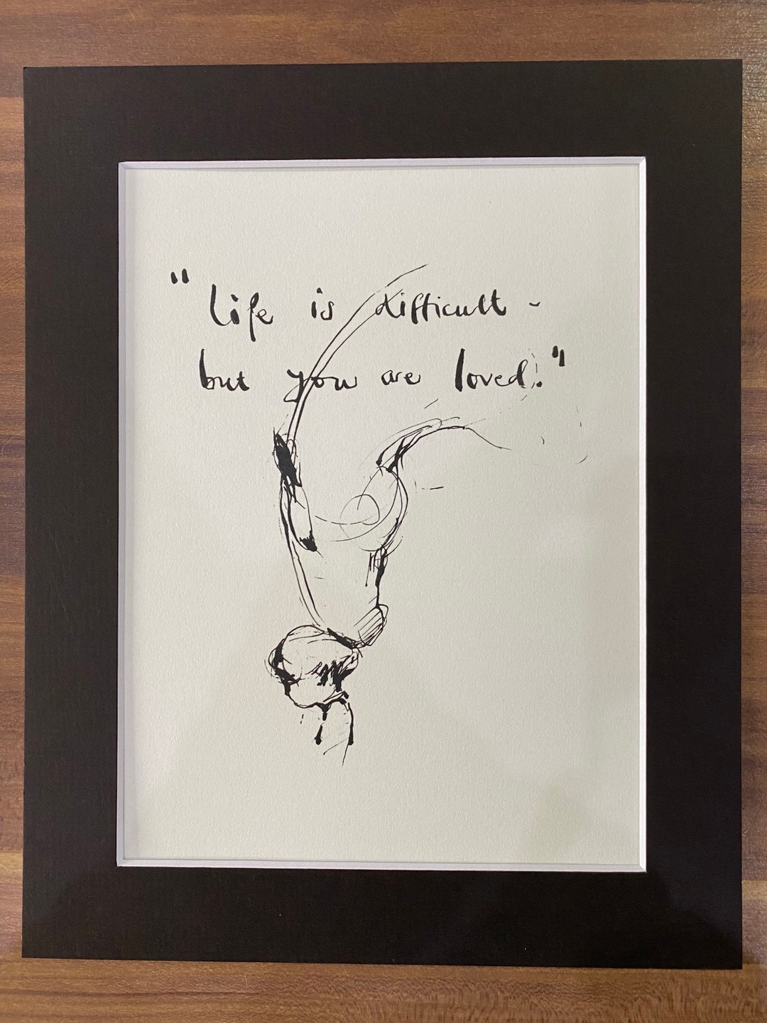 Book Page Art - Heartfelt Mounted Quote From the Popular Book About a ...