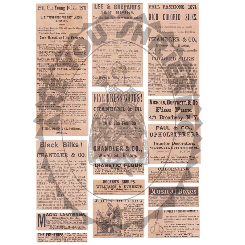 1870s Ad Pack - Pack 1 - Etsy