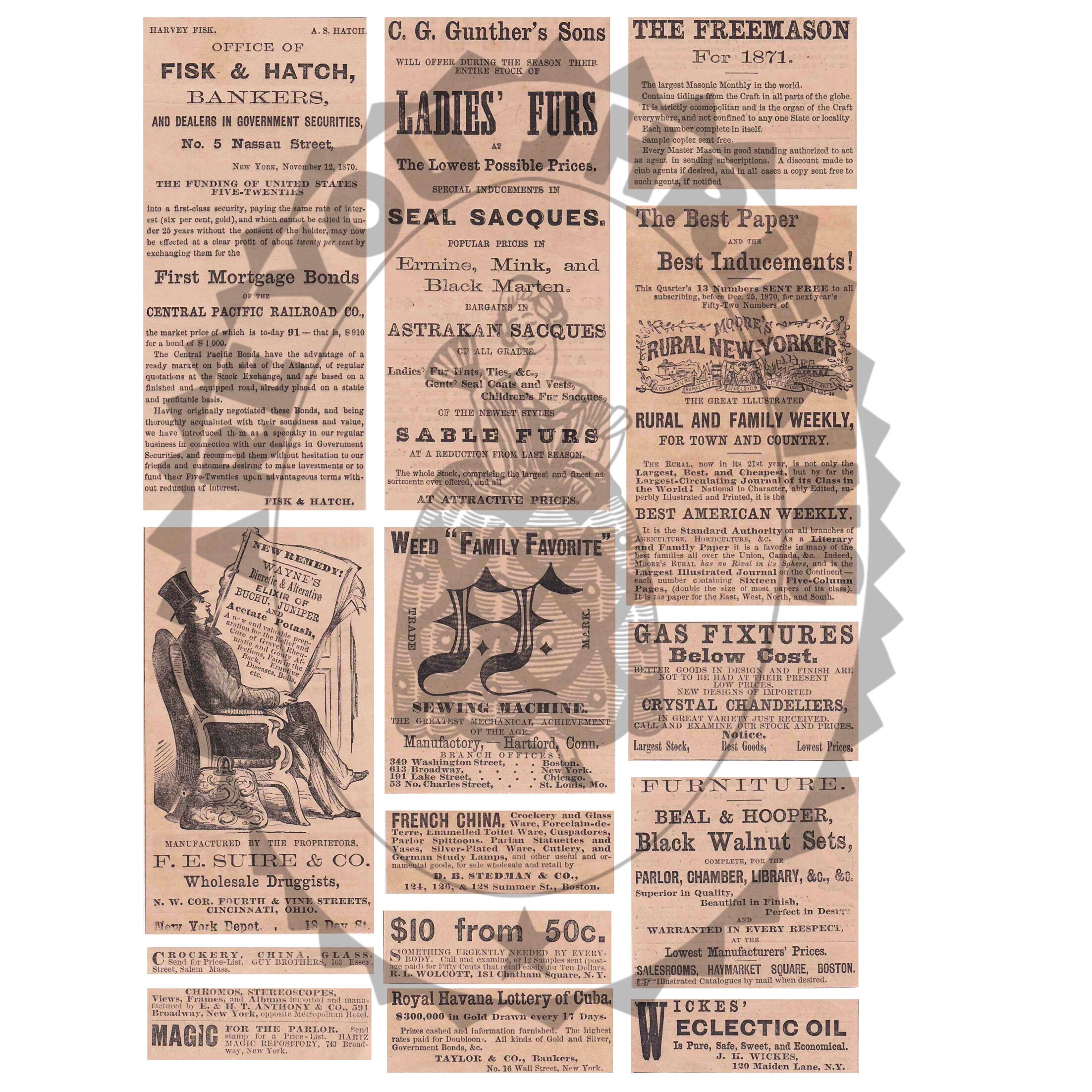 1870s Ad Pack - Pack 2 - Etsy