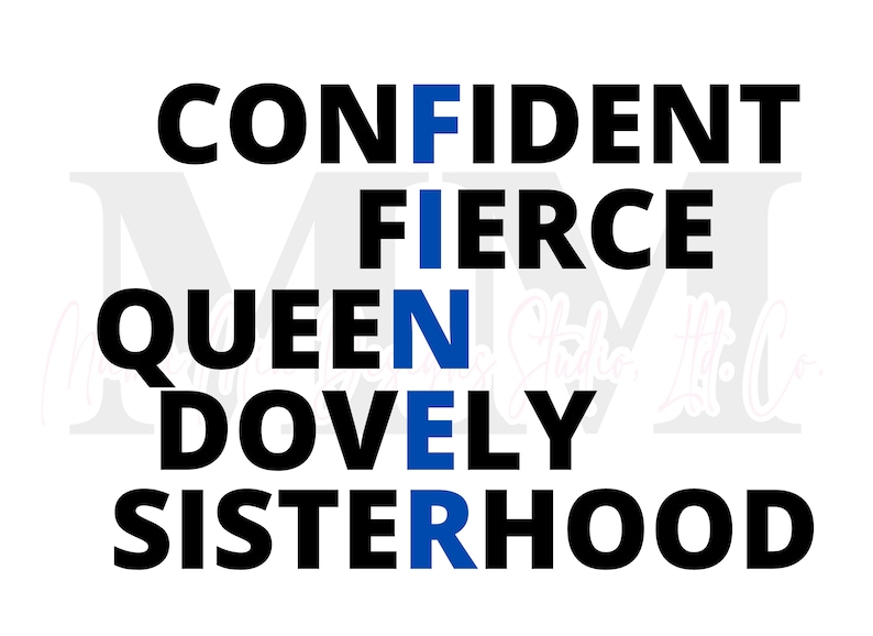 FINER Words Svg Zeta Phi Beta Svg FINER Womanhood - Etsy Israel