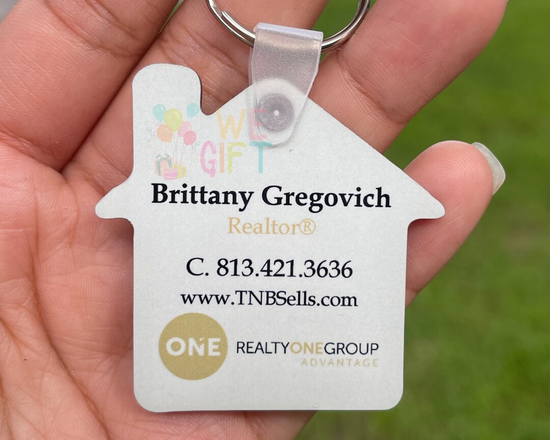 Open House Gifts | Two Sided Keychain | Realtor Closing Gift ...