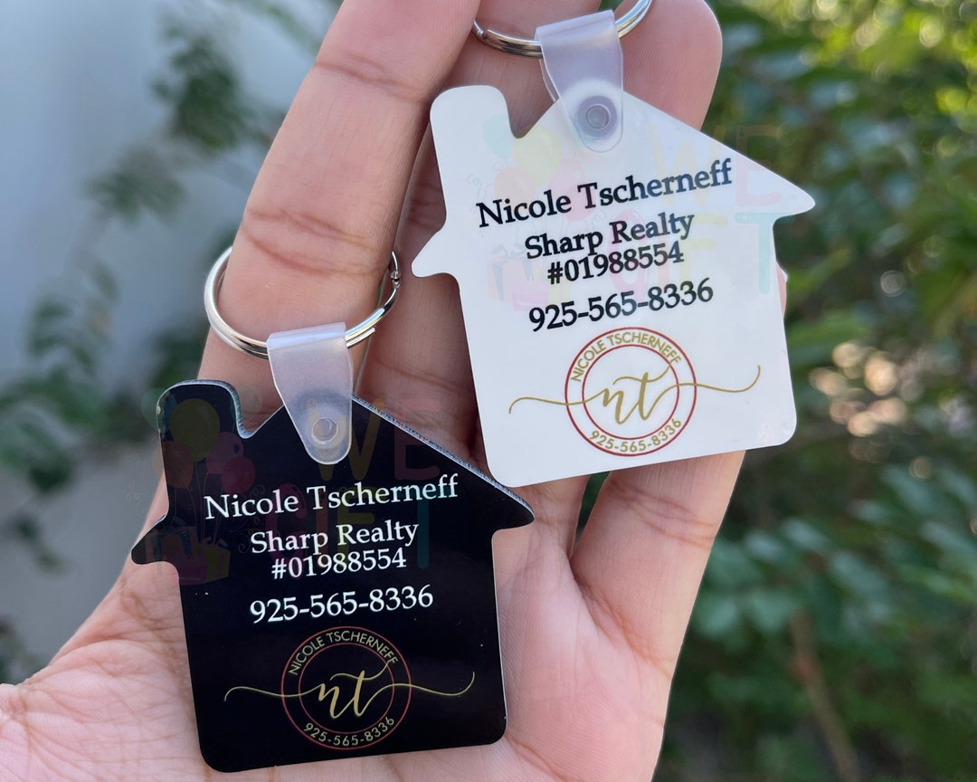Realtor Keychain, New House Gift, New Home Closing Gifts, Real Estate ...