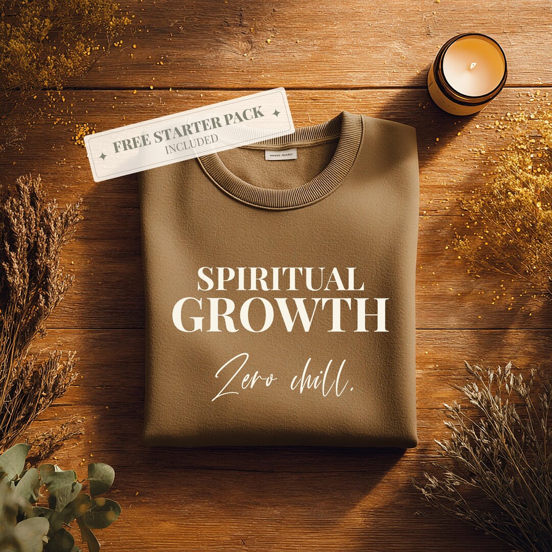 Spiritual Growth Zero Chill • Funny Spiritual Quote Design • Minimalist ...