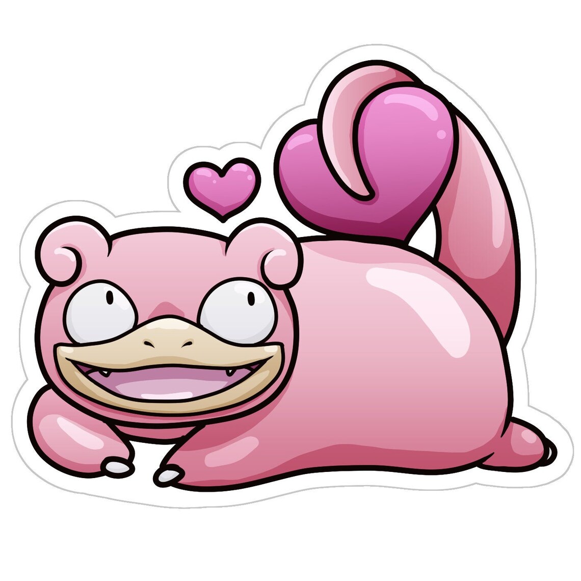 Cute Slowpoke pokemon sticker | Etsy