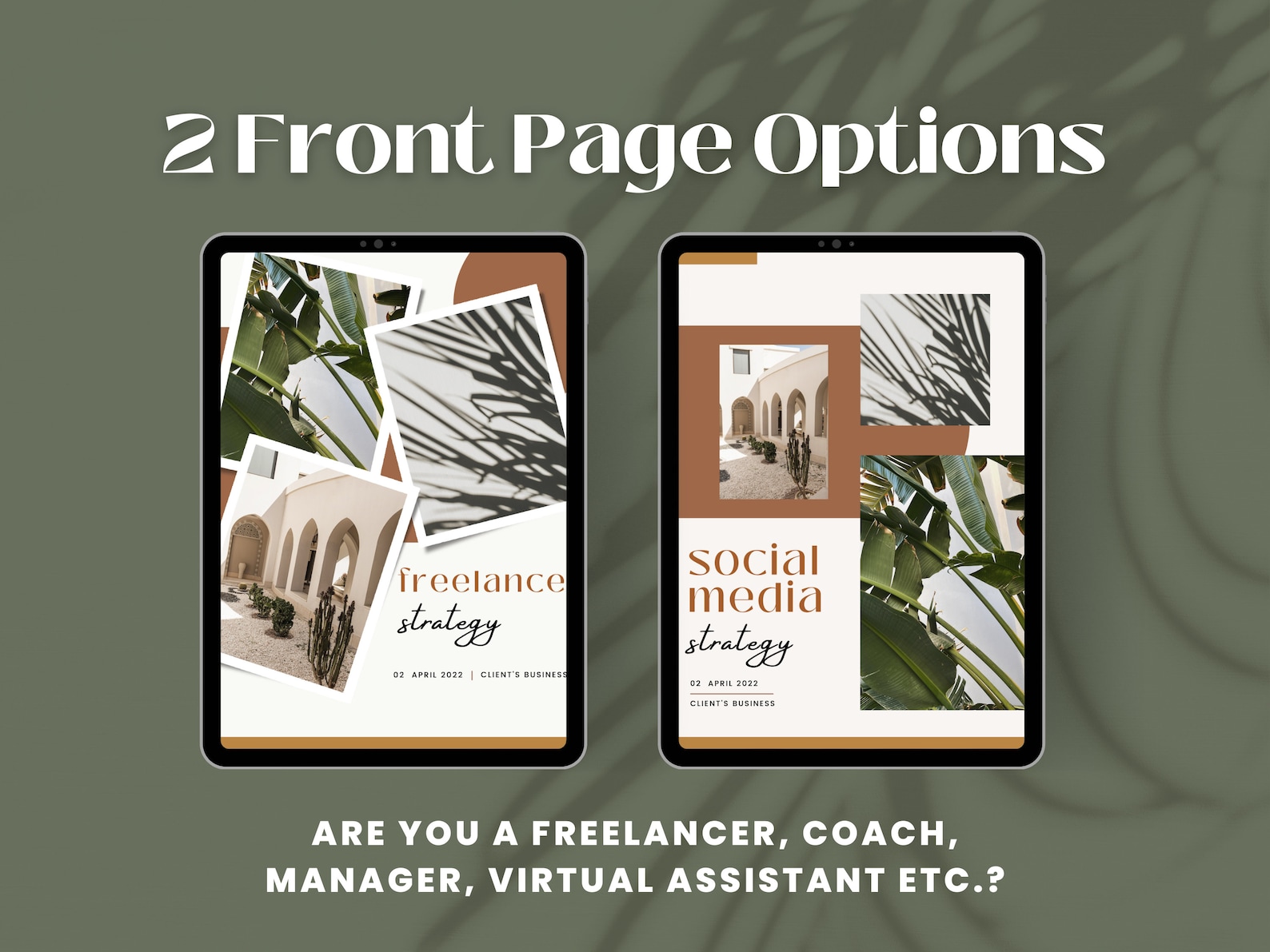 Freelance Strategy Template Social Media Strategy Canva Template For