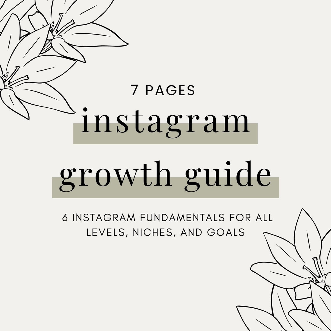 Instagram Growth Guide, Instagram E-book, Instagram Algorithm Book ...