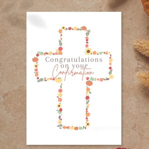 Congratulations on Your Confirmation Card Printable for Fall and Autumn ...